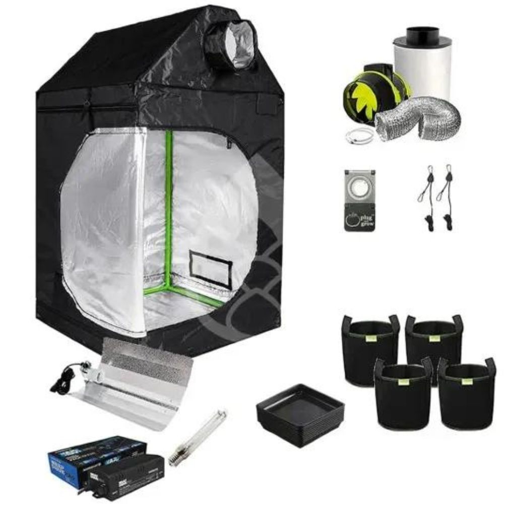 600w HPS Light - 4 Fabric Pot - Roof Tent Grow Starter Kit | Hytec ...