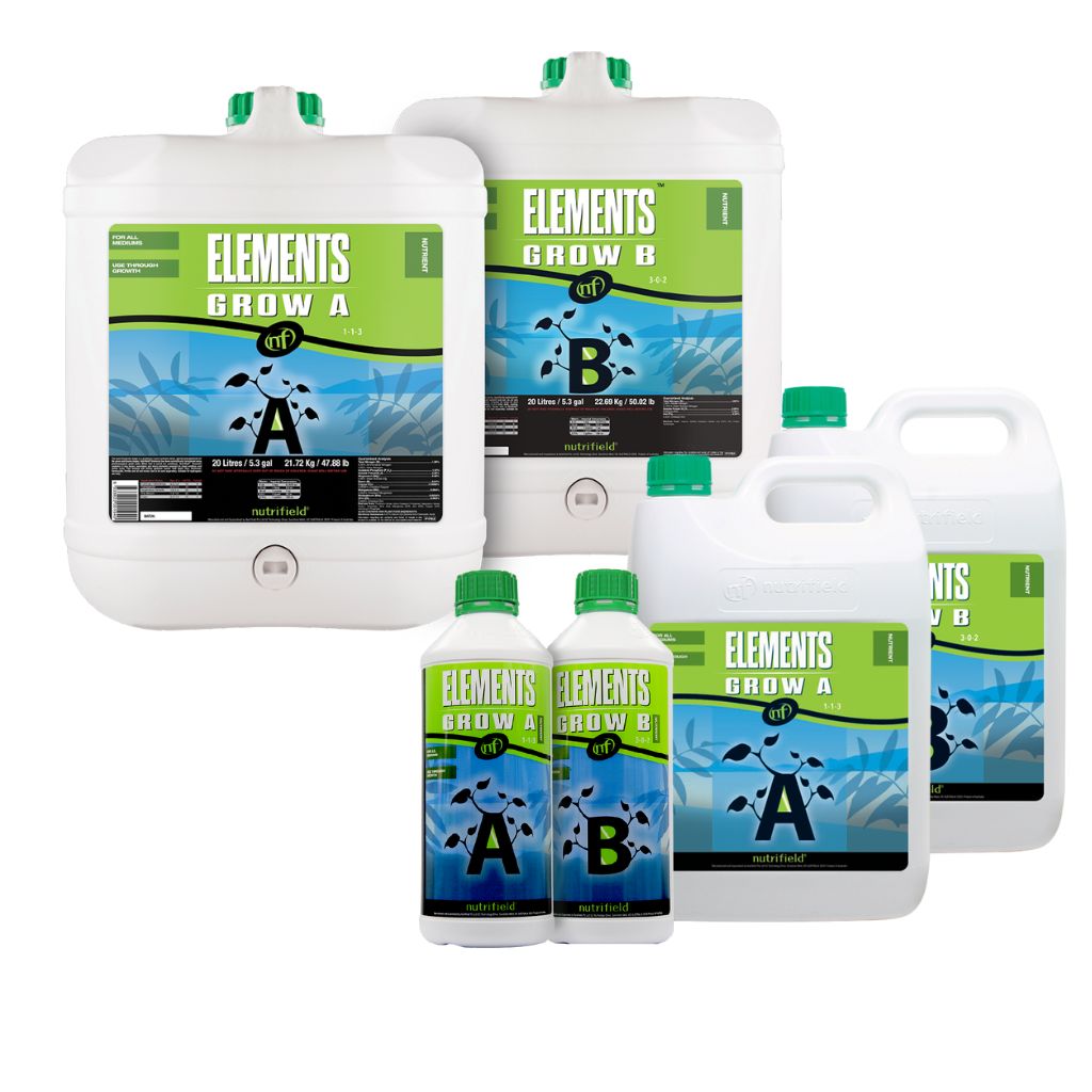 Nutrifield Elements Grow A & B - Hydroponic Plant Feed | Hytec ...