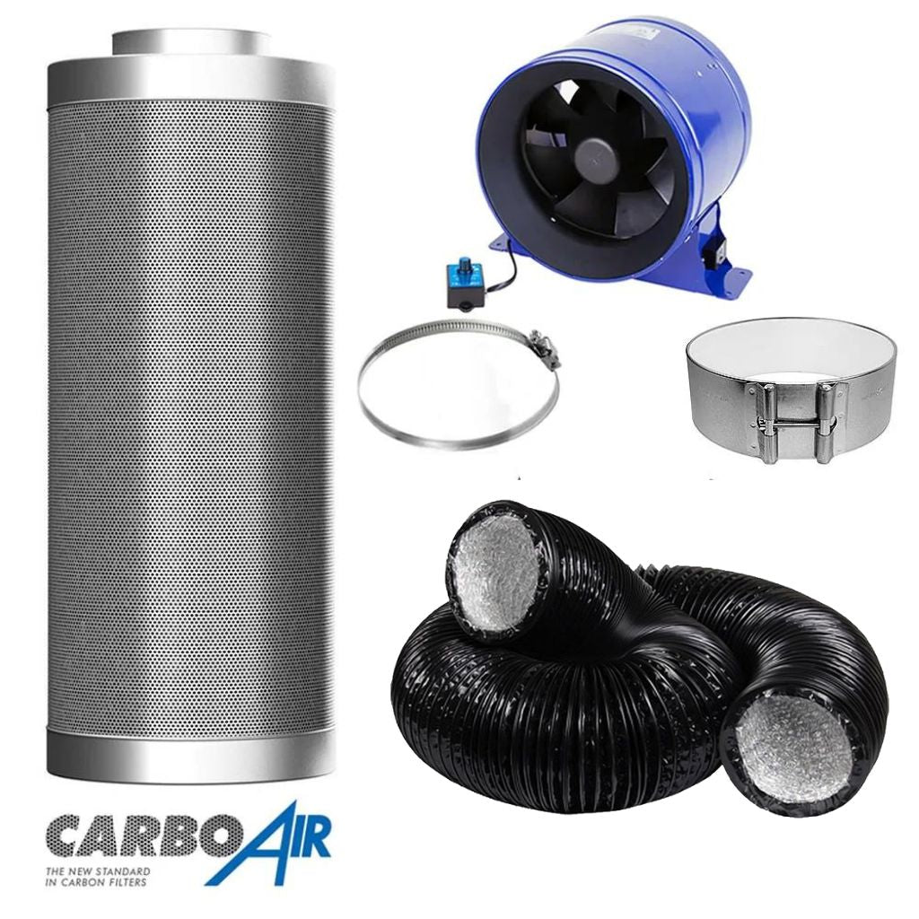 CarboAir Hyperfan V2 EC Grow Room Extraction Fan Kit – Hytec Horticulture