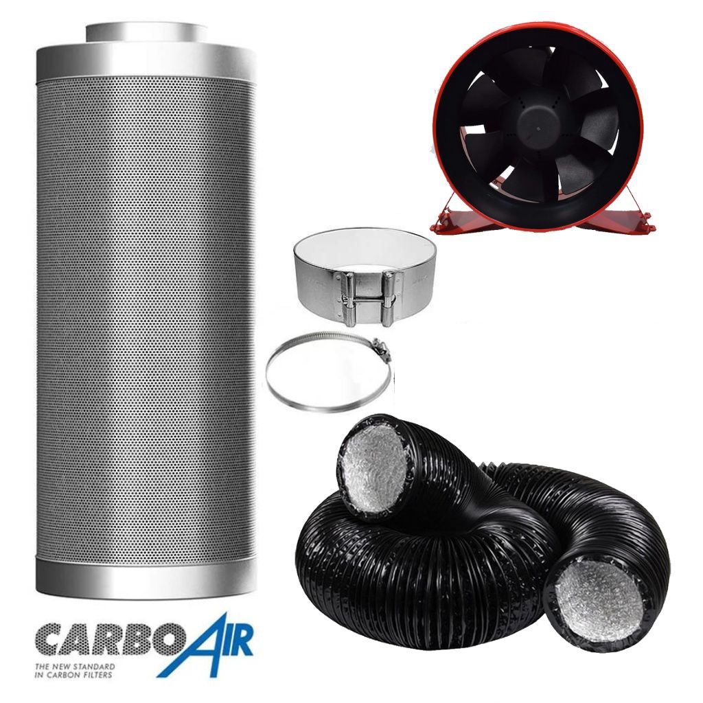 CarboAir X Rhino Ultra EC Grow Room Extraction Fan Kit | Hytec ...